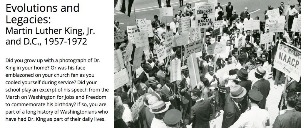 “Evolutions and Legacies: Martin Luther King Jr. and D.C., 1957-1972 ...