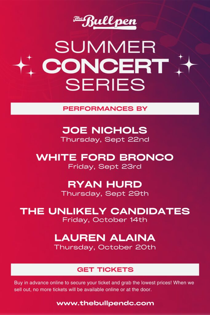 The Bullpen Summer Concert Series: Joe Nichols, September 22 - PoPville